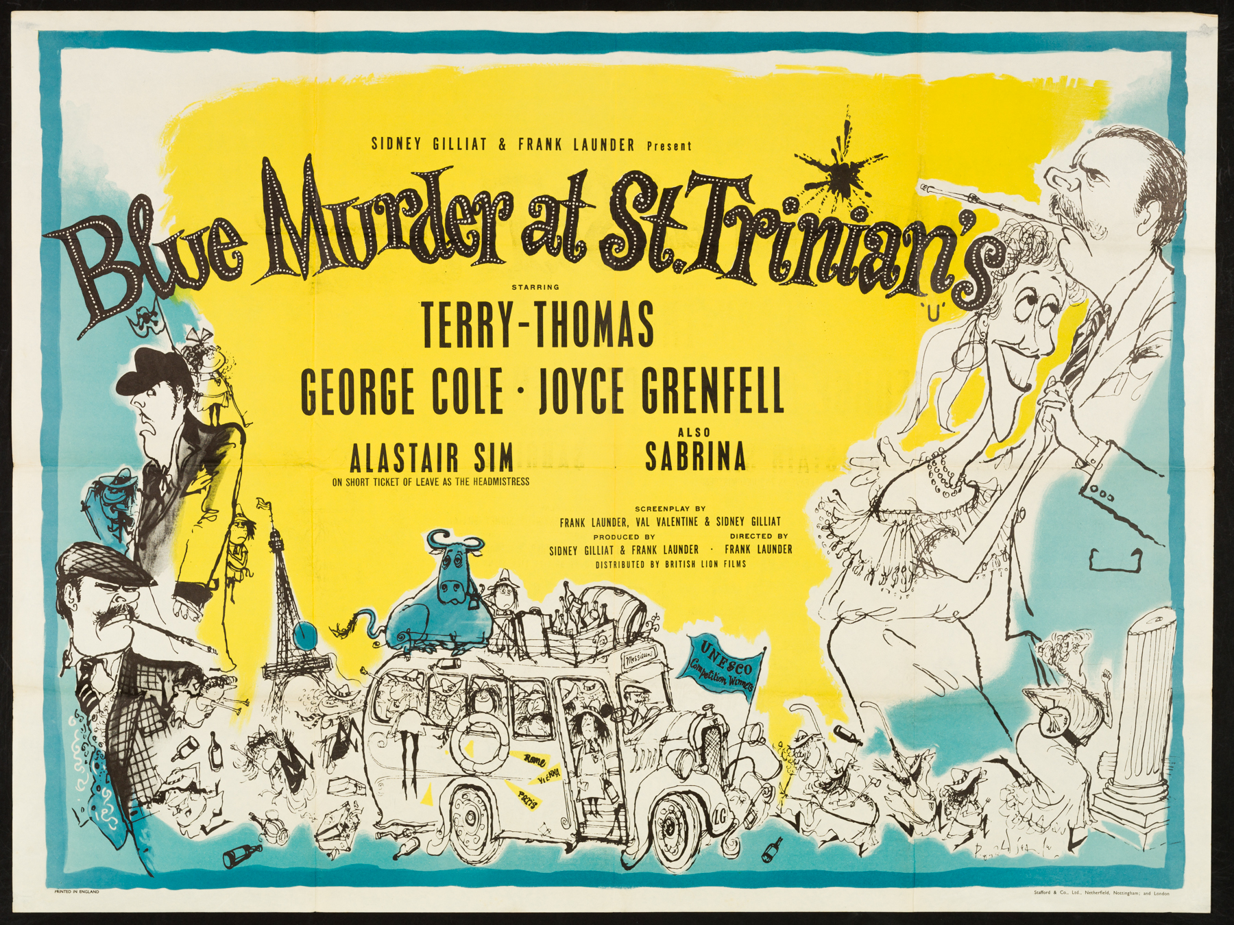 BLUE MURDER AT ST. TRINIAN'S UK Quad poster | Picture Palace Movie Posters BLUE MURDER AT ST. TRINIAN'S UK Quad poster | Picture Palace Movie Posters