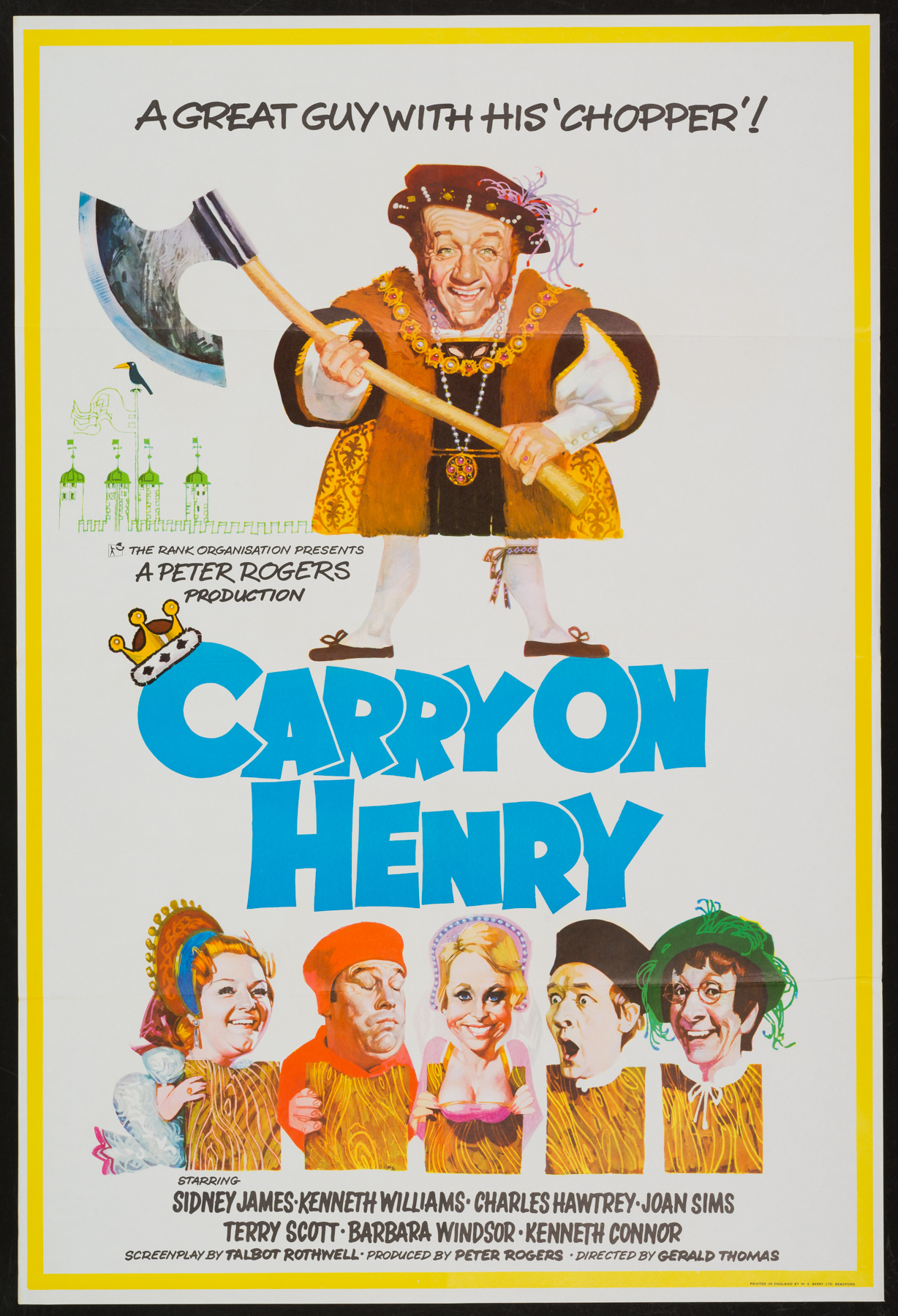 CARRY ON HENRY Original UK One Sheet Poster Picture Palace Movie Posters carry-on-henry-original-uk-one-sheet-poster-picture-palace-movie-posters