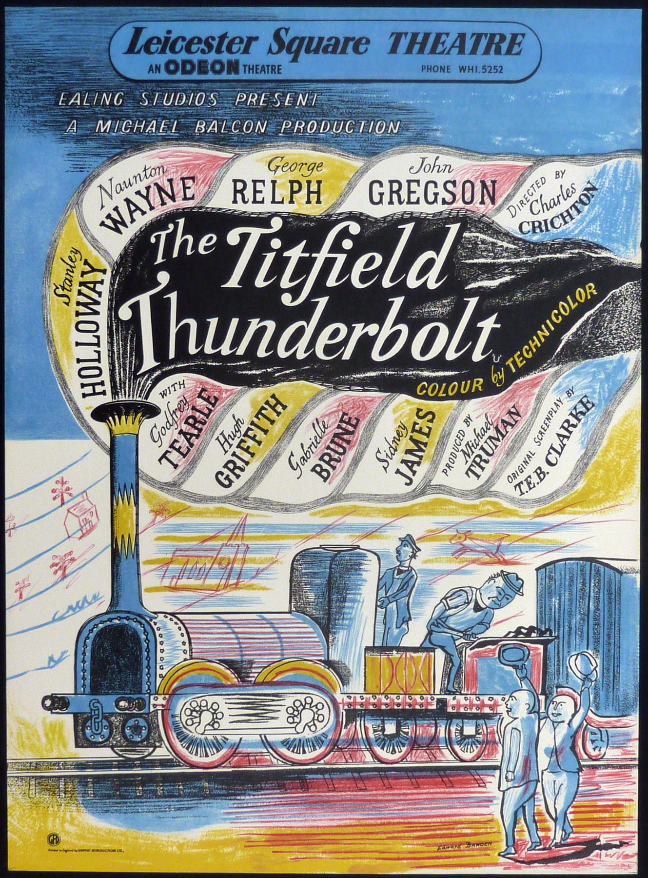 THE TITFIELD THUNDERBOLT (1953) Ealing Classic Rare Original Vintage UK ...