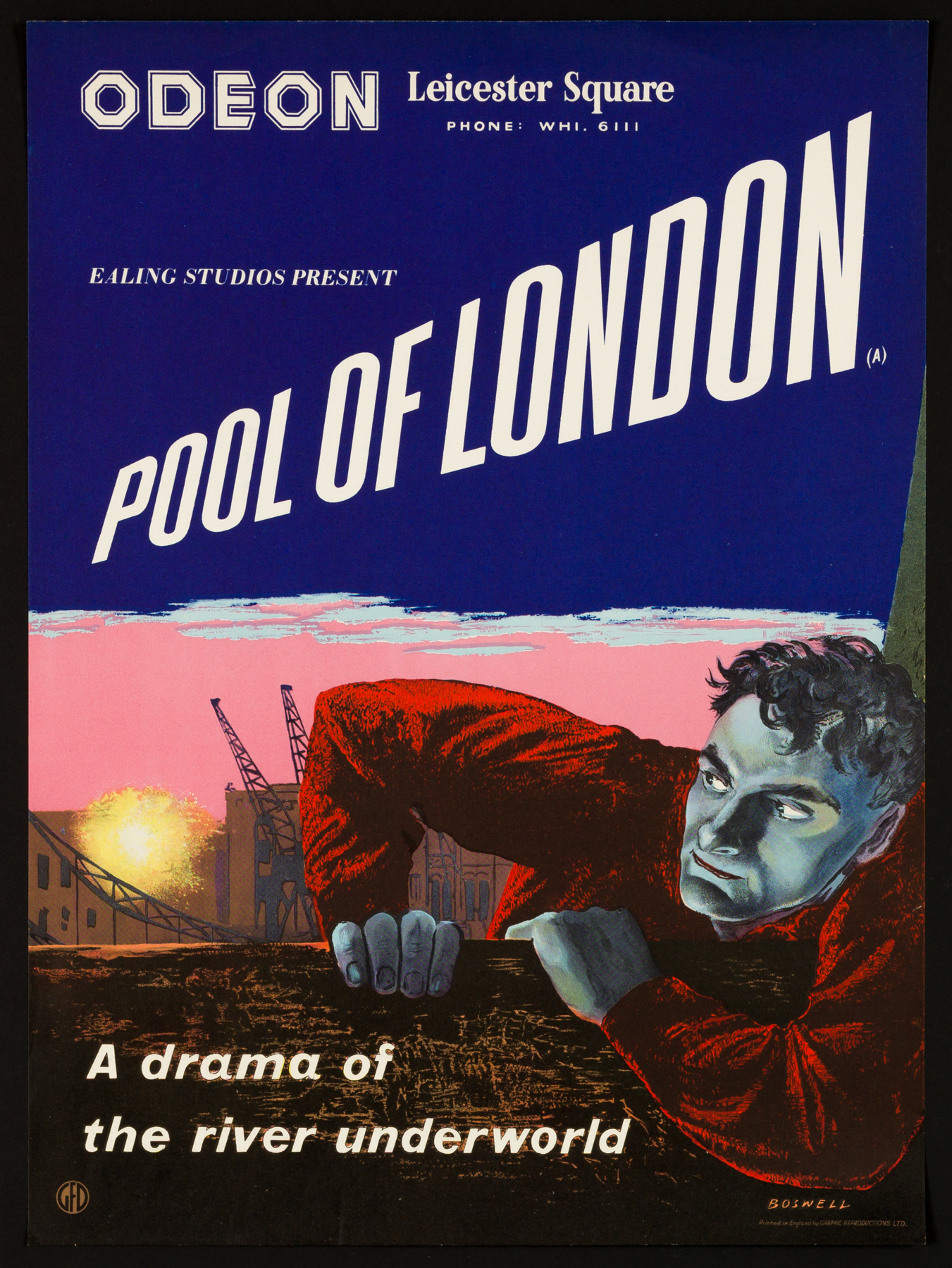 POOL OF LONDON (1951) Ealing Classic Original Vintage UK Liftbill Movie ...