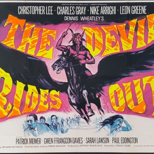 THE DEVIL RIDES OUT (1968) Hammer Horror Classic UK Quad Film Poster ...