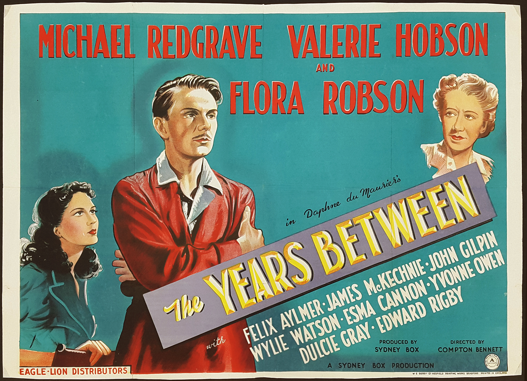 THE YEARS BETWEEN (1946) Original Vintage UK Quad Film Movie Poster | Picture Palace Movie Posters