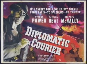 DIPLOMATIC COURIER (1952) Original Vintage UK Quad Film Movie Poster ...