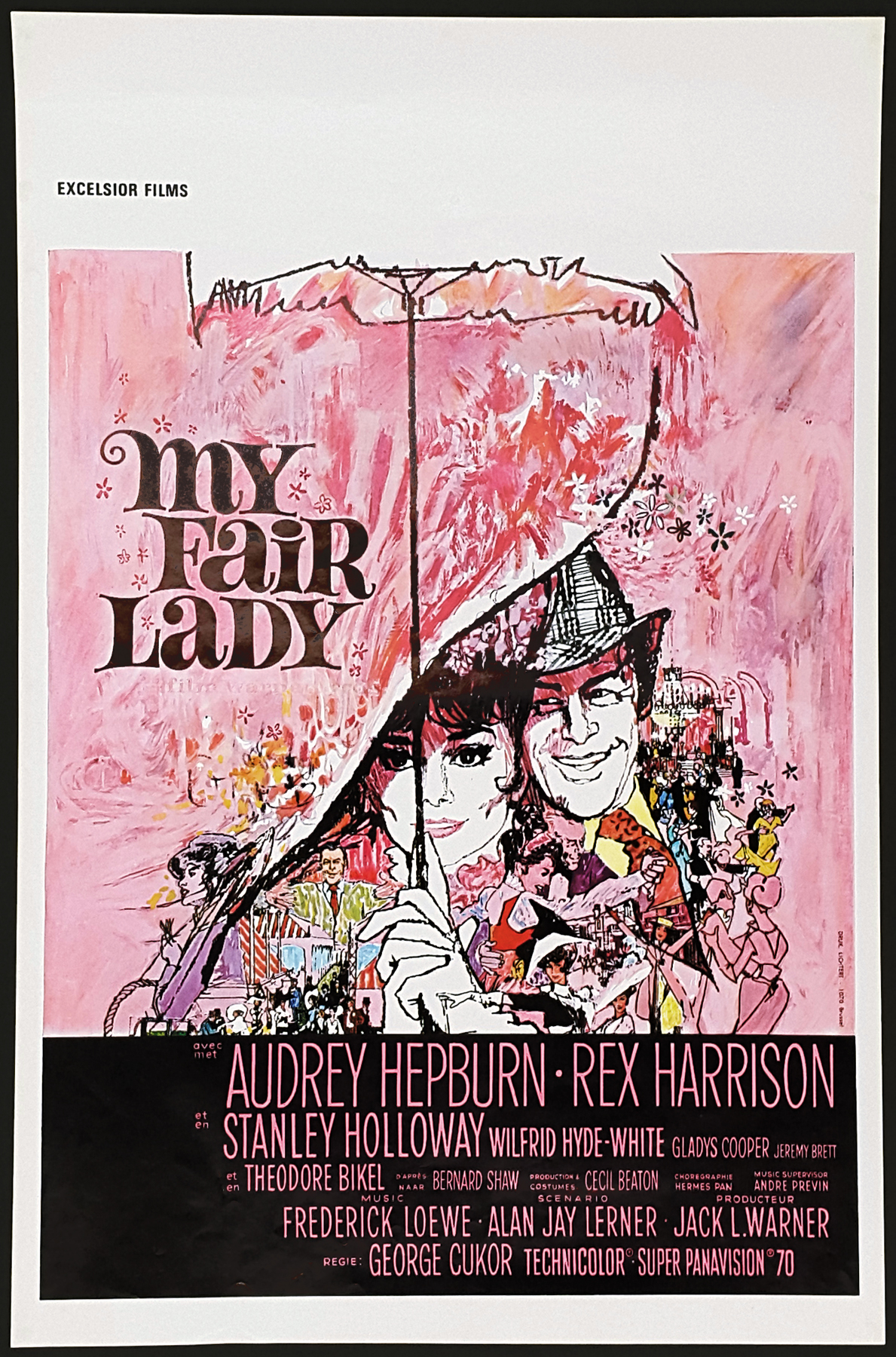 MY FAIR LADY (1964) Original Vintage Belgium Audrey Hepburn Film Movie ...