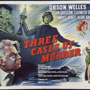 THREE CASES OF MURDER (1955) Original Vintage Orson Wells UK Quad Film ...