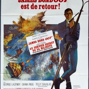ON HER MAJESTY'S SECRET SERVICE (1970) Original Vintage French Grande ...