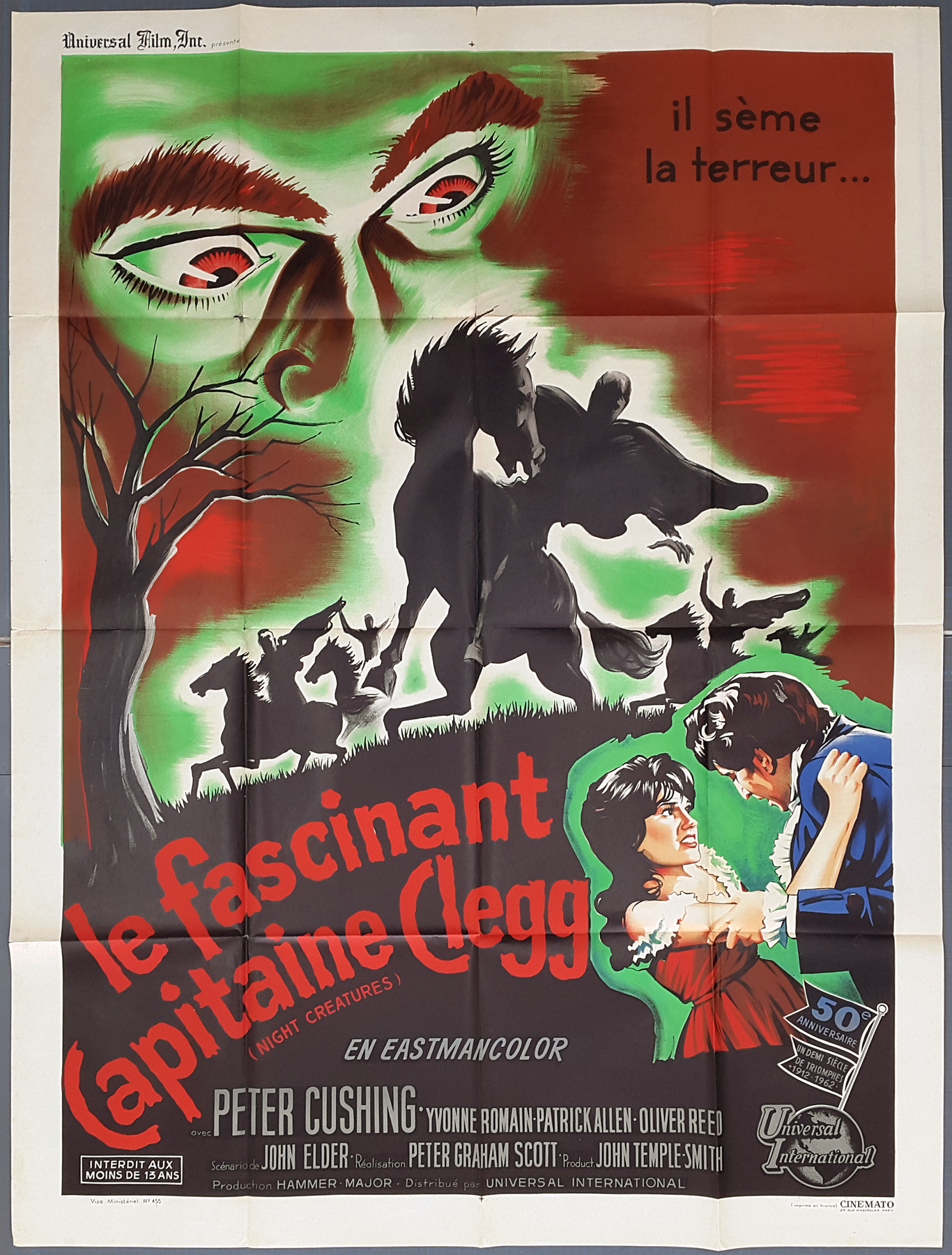 CAPTAIN CLEGG (1962) Hammer Horror Original Vintage Film Movie Poster ...