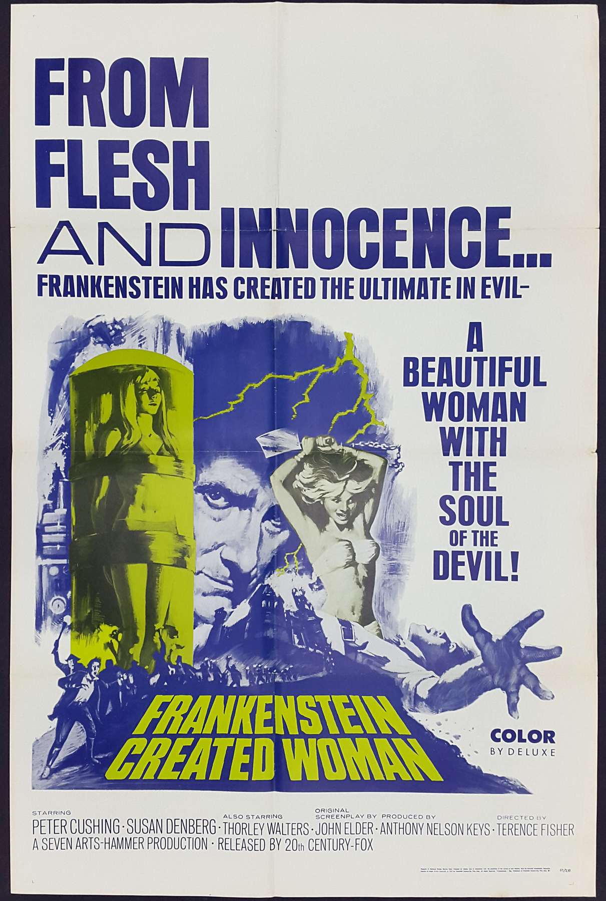 FRANKENSTEIN CREATED WOMAN (1967) Hammer Horror Original Film Movie ...