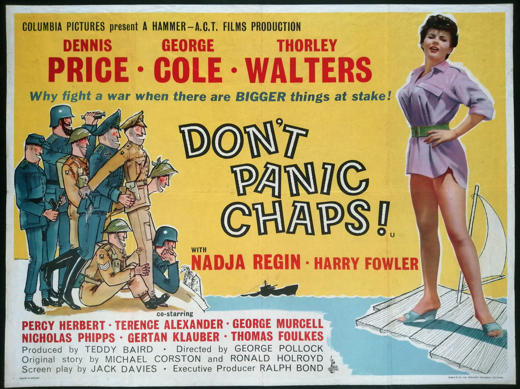DON'T PANIC CHAPS! (1959) Original Vintage Hammer Horror UK Film Movie Quad Poster | Picture ...