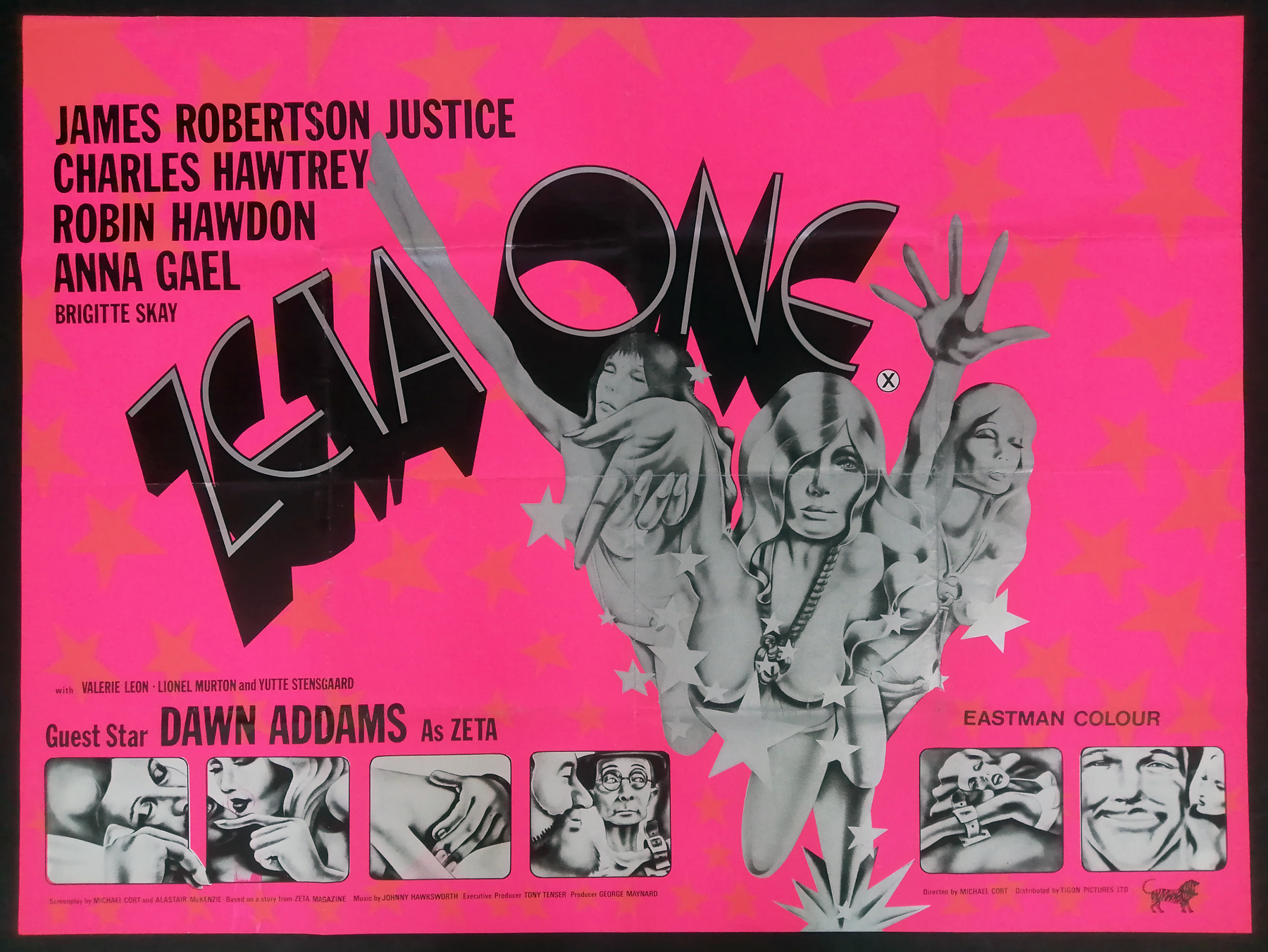 ZETA ONE (1969) Original Vintage Tigon Film Movie Quad Poster | Picture ...