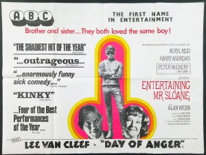 ENTERTAINING MR SLOANE (1970) Original Vintage UK Quad Movie Film ...