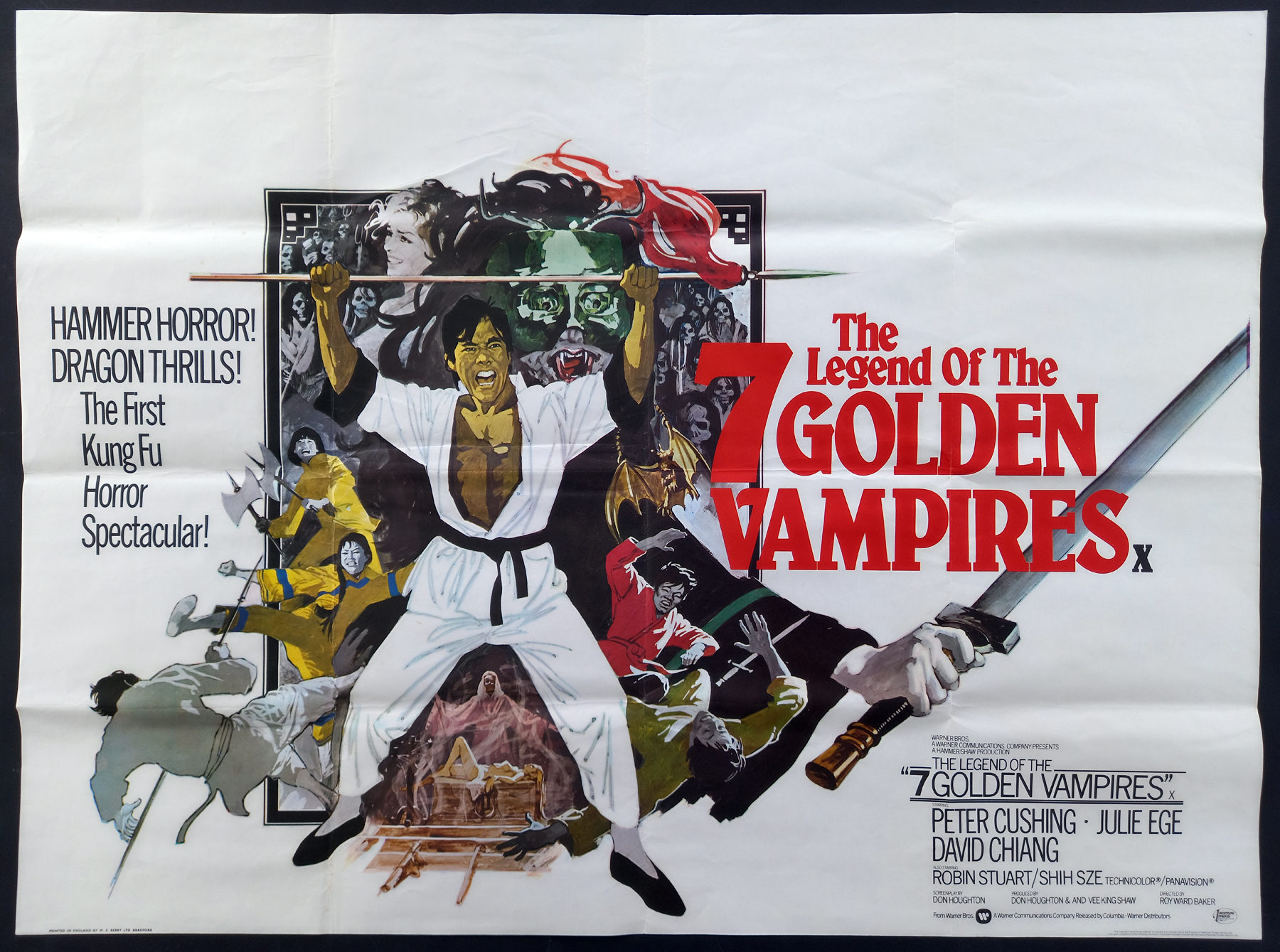 THE LEGEND OF THE 7 GOLDEN VAMPIRES (1974) Hammer Horror Original Film ...