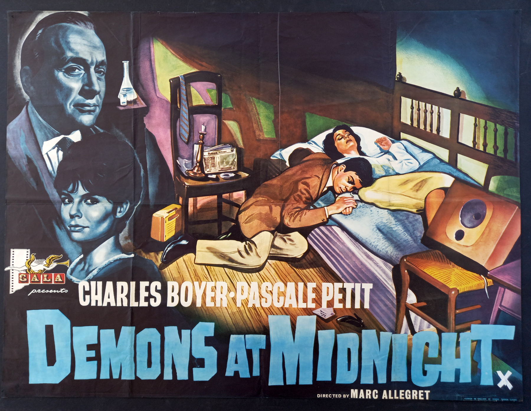 DEMONS AT MIDNIGHT (1961) Original Vintage UK Quad Film Movie Poster ...