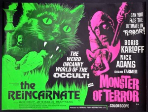 THE REINCARNATE / MONSTER OF TERROR (1971 / 1965) Original Vintage UK ...