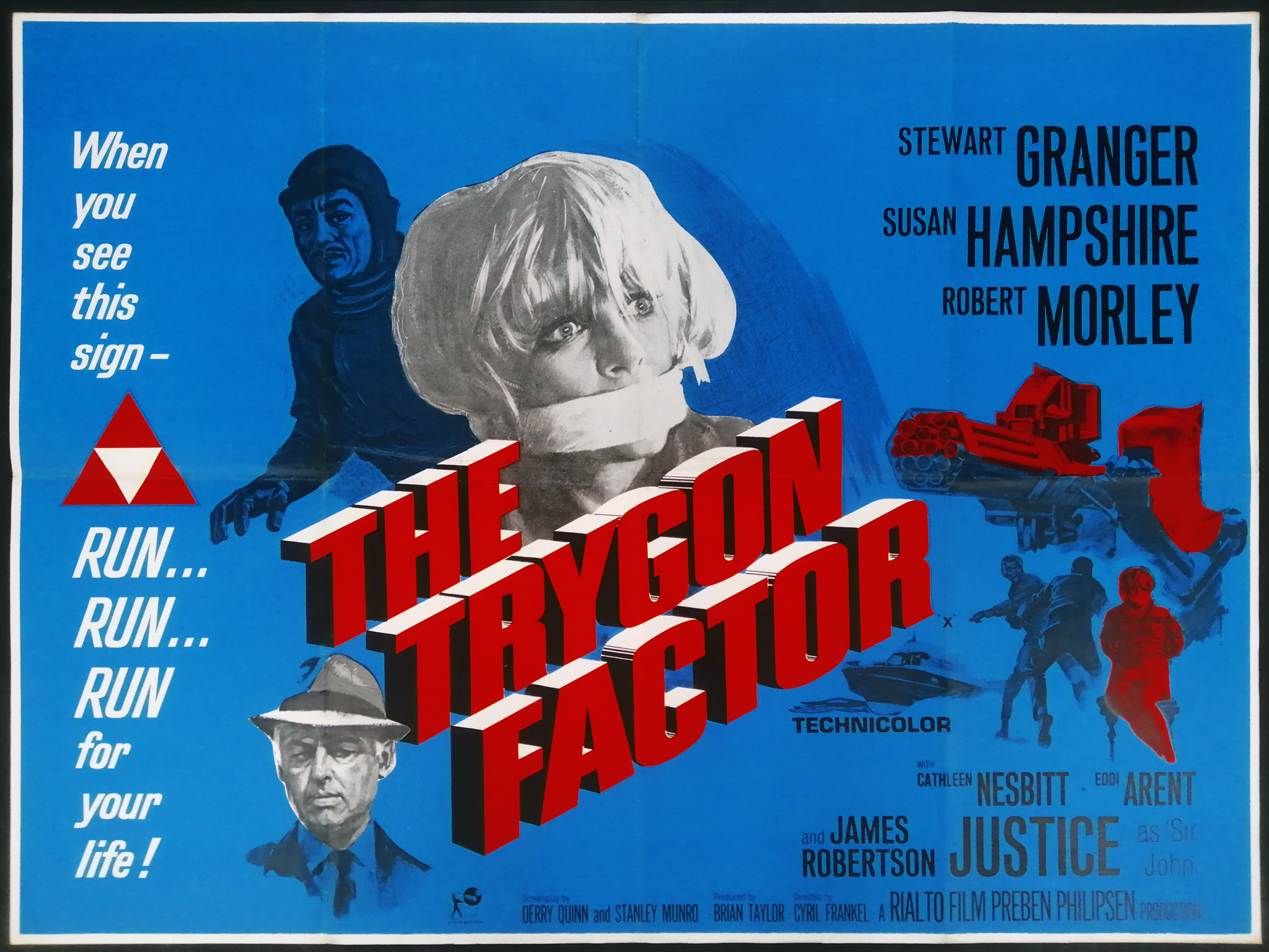 THE TRYGON FACTOR (1966) Original Vintage Movie Film Quad Poster | Picture Palace Movie Posters